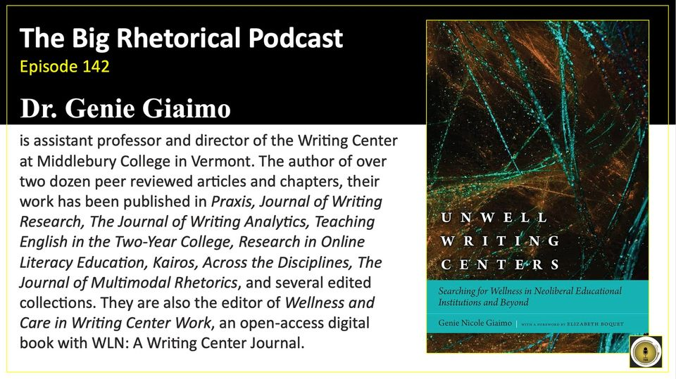 New: The Big Rhetorical Podcast Episode 142: Dr. Genie Giaimo – WPA ...