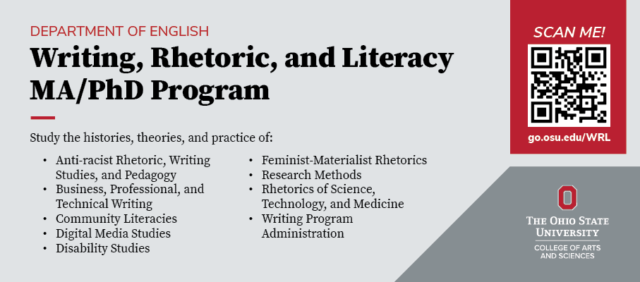 GradSchool: Ohio State Writing, Rhetoric, and Literacy Graduate Program ...