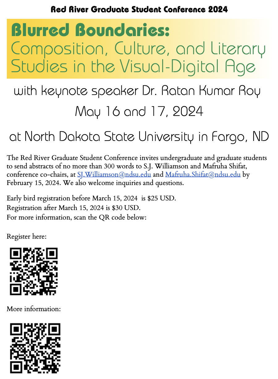 CFP: 2024 Red River Graduate Student Conference – WPA-Announcements