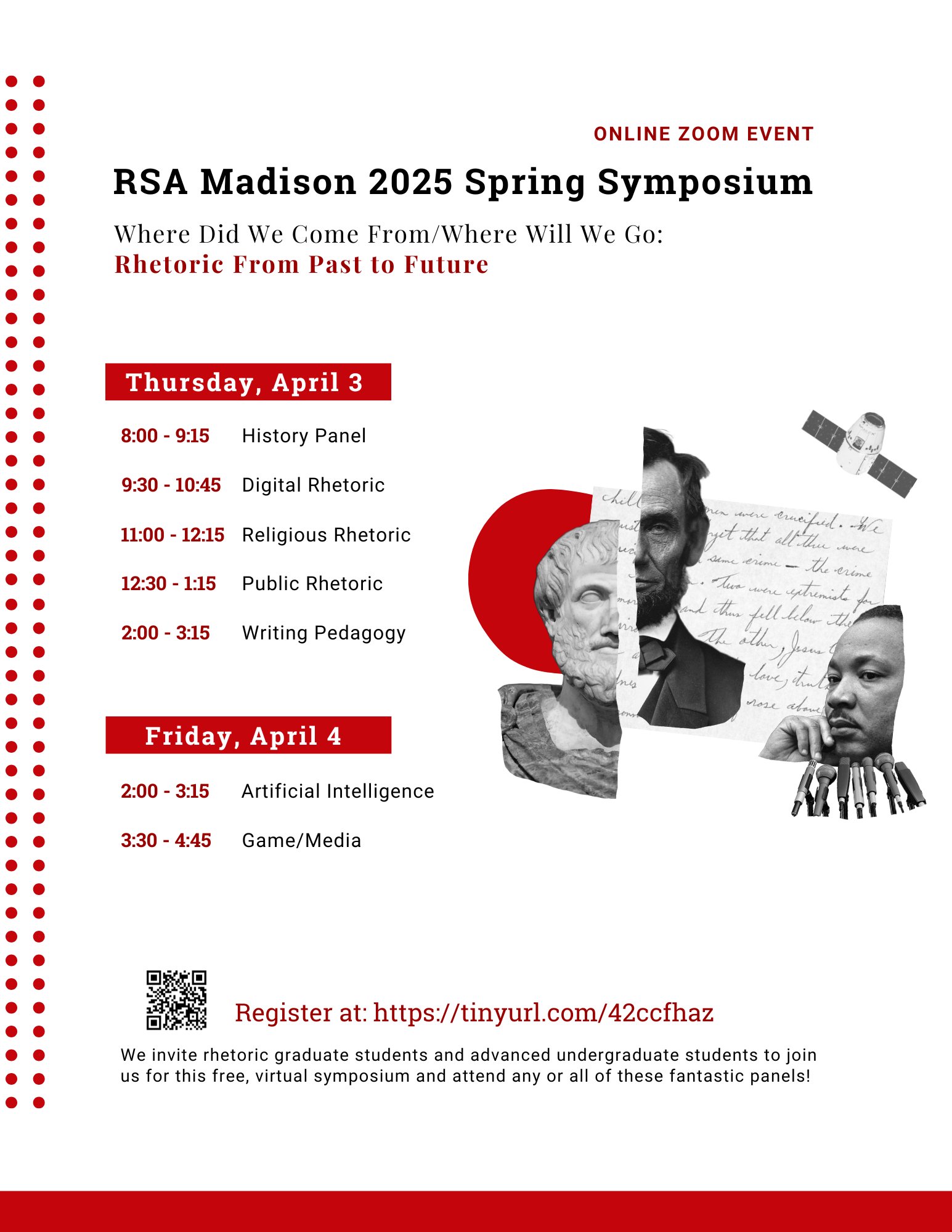 Event: Symposium Registration – RSA Madison April 3-4! – WPA-Announcements